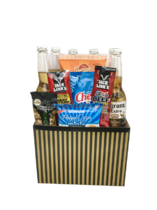 Beer and Snacks Gift Box - Champagne Life Gift Baskets