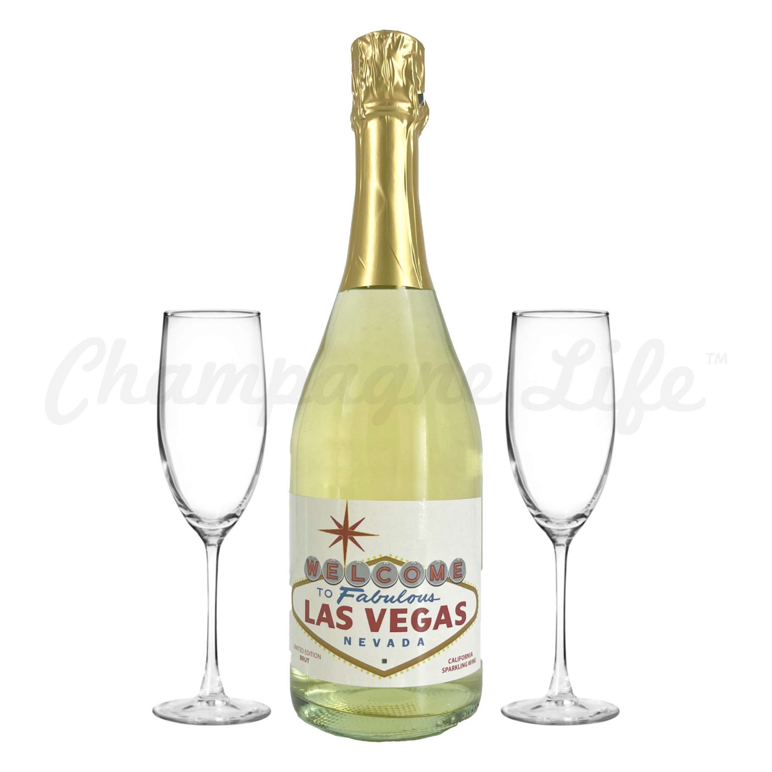 Las Vegas Brut Toast Set | Champagne Life Gifts