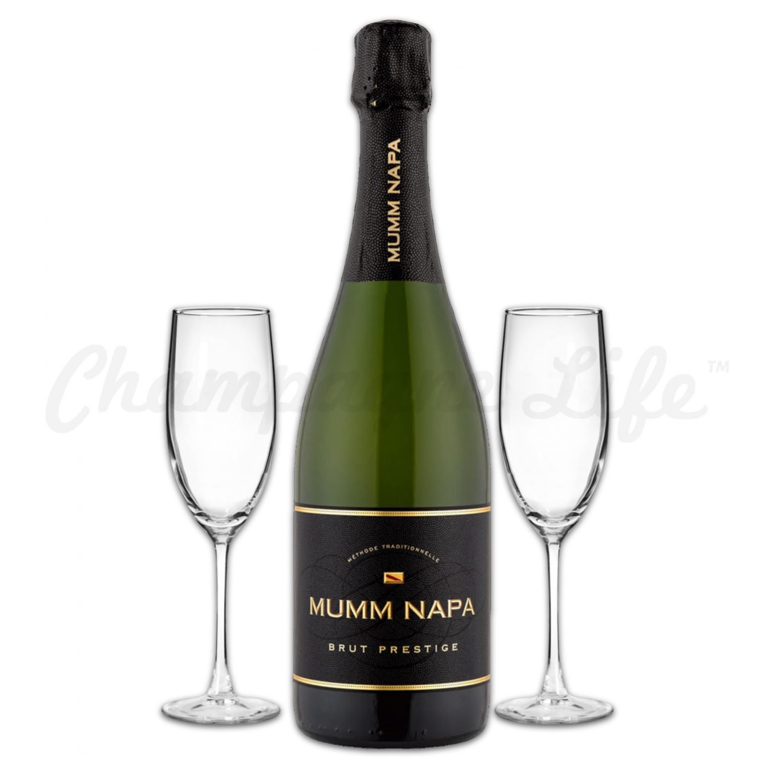 Mumm Napa Brut Prestige Toast Set - Champagne Life Gift Baskets