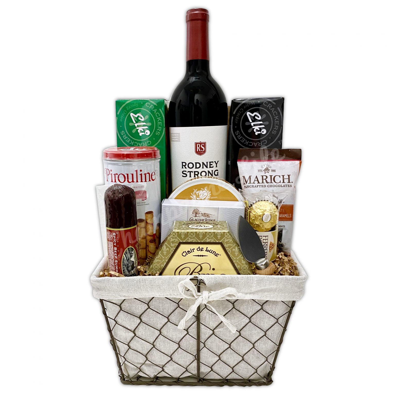 Peach Bellini Gift Basket - Champagne Life Gift Baskets