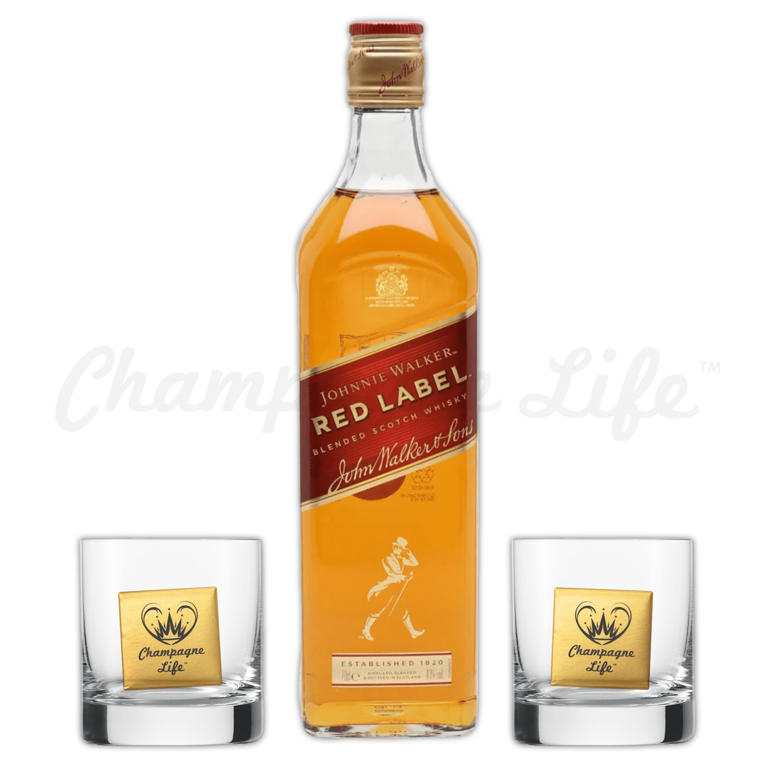 Johnnie Walker Red Gift Set - Champagne Life Gift Baskets