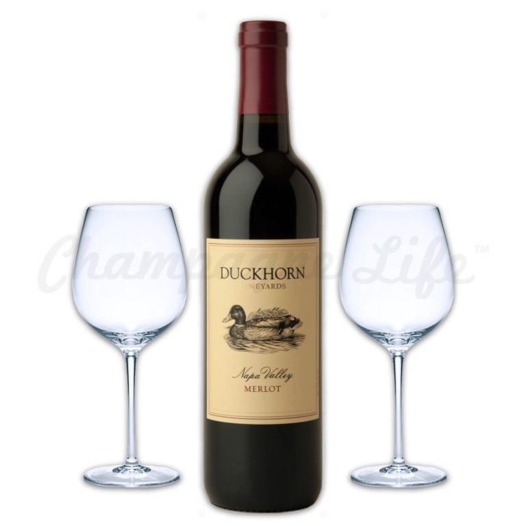 Duckhorn Merlot Wine Toast Set | Champagne Life Gifts