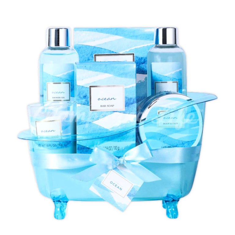 Ocean Water Bathtub Gift Set | Champagne Life Gifts